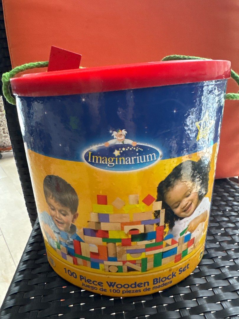 Imaginarium 100 Piece Wooden Block Set, Hobbies & Toys, Toys & Games on ...