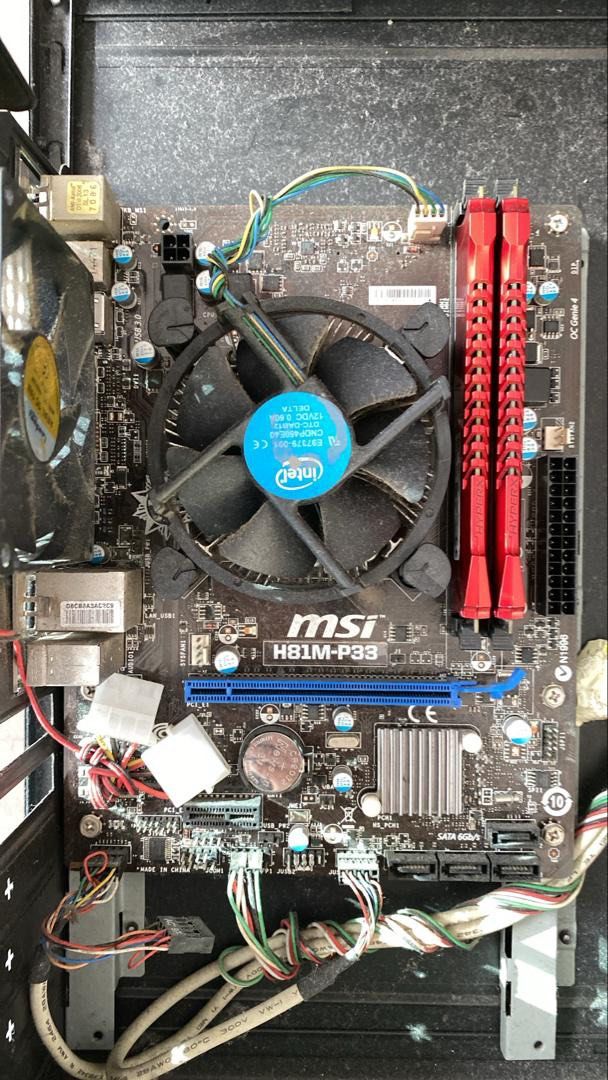 Intel Core i3 4th Generation Msi Board H81M-P33 6 units Intel core i5 ...
