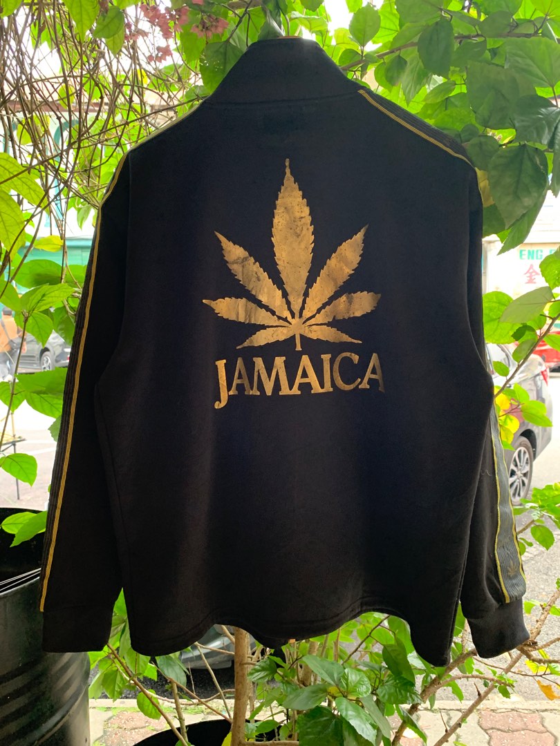 Jamaica Vintage Black Track Jacket Black, Men's Fashion, Coats, Jackets ...