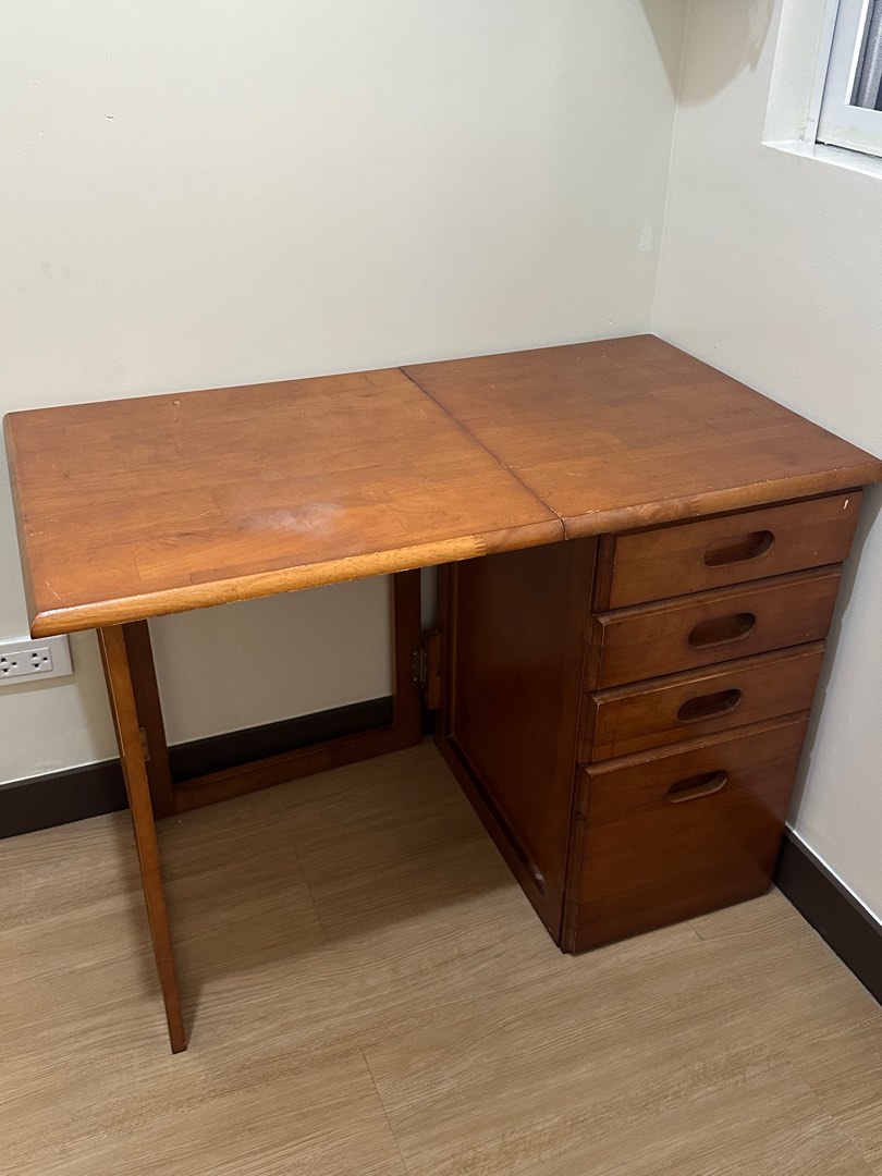 Japan surplus folding desk with drawers, Furniture & Home Living ...