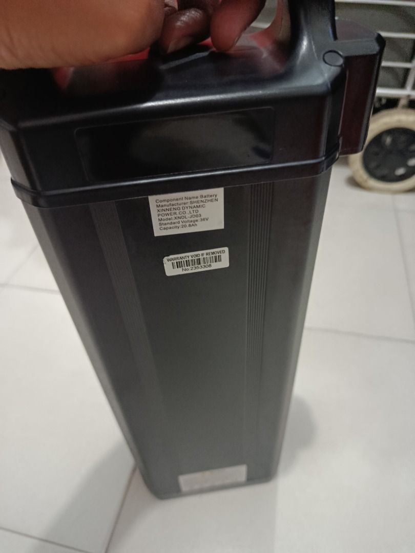 Jimove mc battery 36v 20.8ah, Sports Equipment, Bicycles & Parts, Parts ...