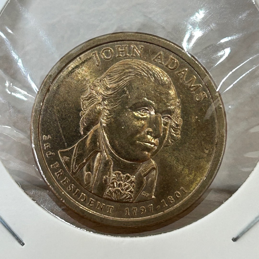 John Adams Presidential Dollar Coin, Hobbies & Toys, Memorabilia ...
