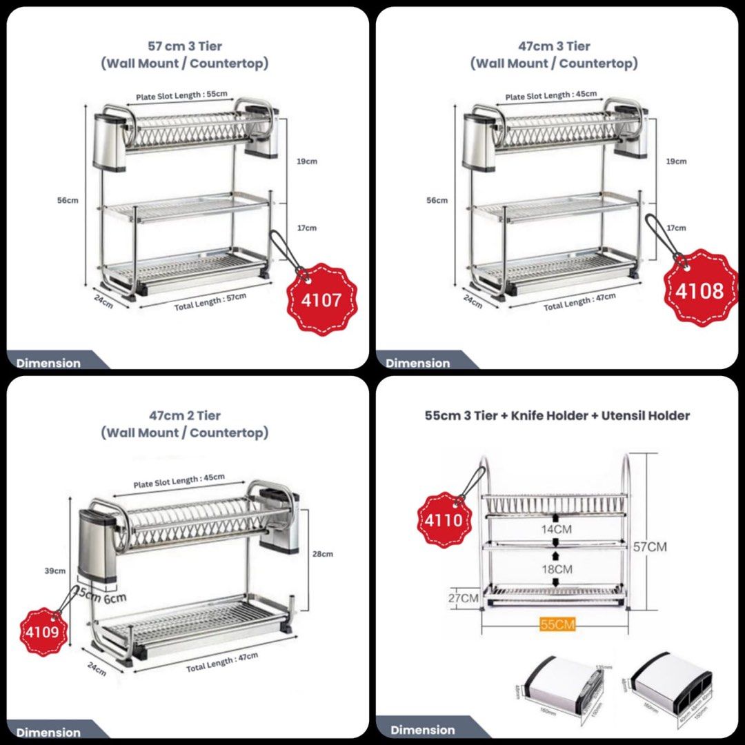 Kitchen Rack | Dish Drying Racks | Storage Unit Racks | Plate Racks ...