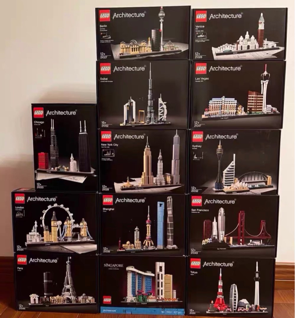 LEGO Architecture Berlin, Venice, Dubai, Las Vegas, Chicago, New York ...