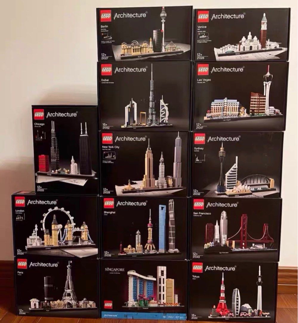 LEGO Architecture Berlin, Venice, Dubai, Las Vegas, Chicago, New York ...