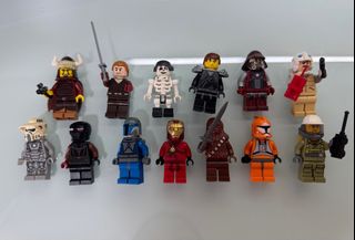 Minifigures (not Lego)- Assorted Characters & IKEA Lego container ...