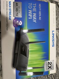 Linksys AC1900+ Max-Stream MU-MIMO Gigabit Router, Computers & Tech ...