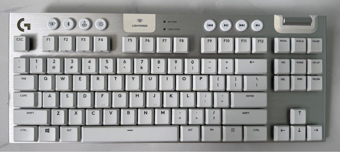 Logitech G915 TKL white tactile wireless mechanical keyboard, Computers ...