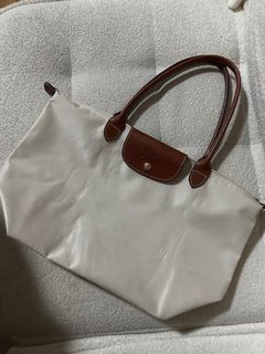 Longchamp Le Pliage Tote Bag - Beige, Women's Fashion, Bags & Wallets ...