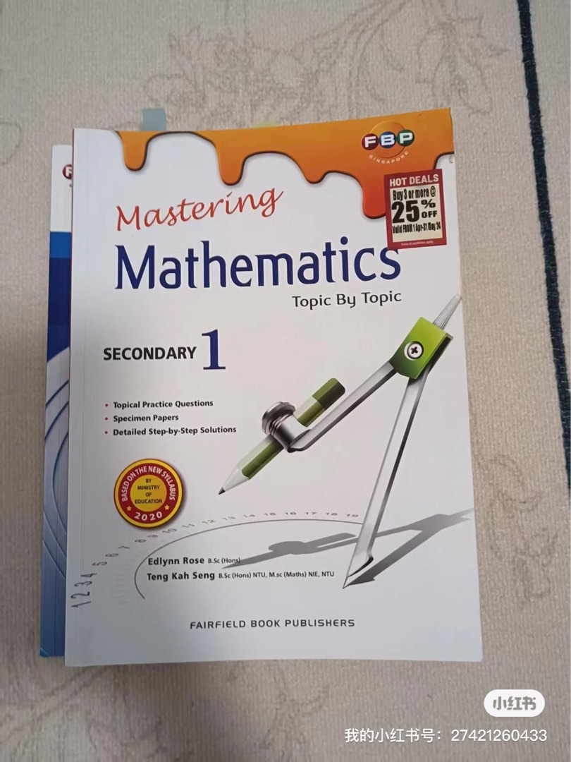 Mastering Mathematics Secondary 1 Textbook, Hobbies & Toys, Books ...