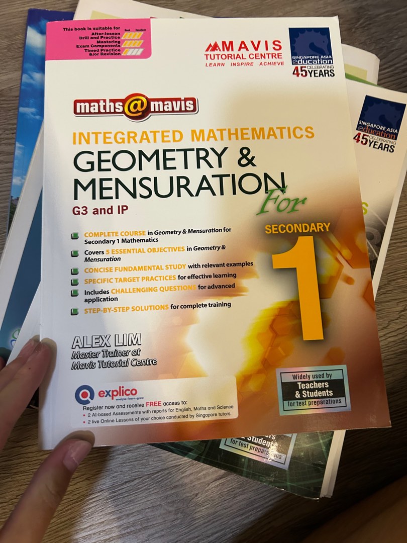 Mavis Maths Mathematics Geometry & Mensuration Sec 1, Hobbies & Toys ...