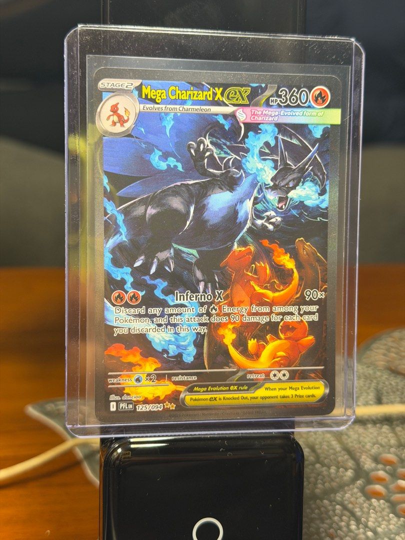 Mega Charizard X EX Pokemon Card Raw English Set, Hobbies & Toys, Toys ...