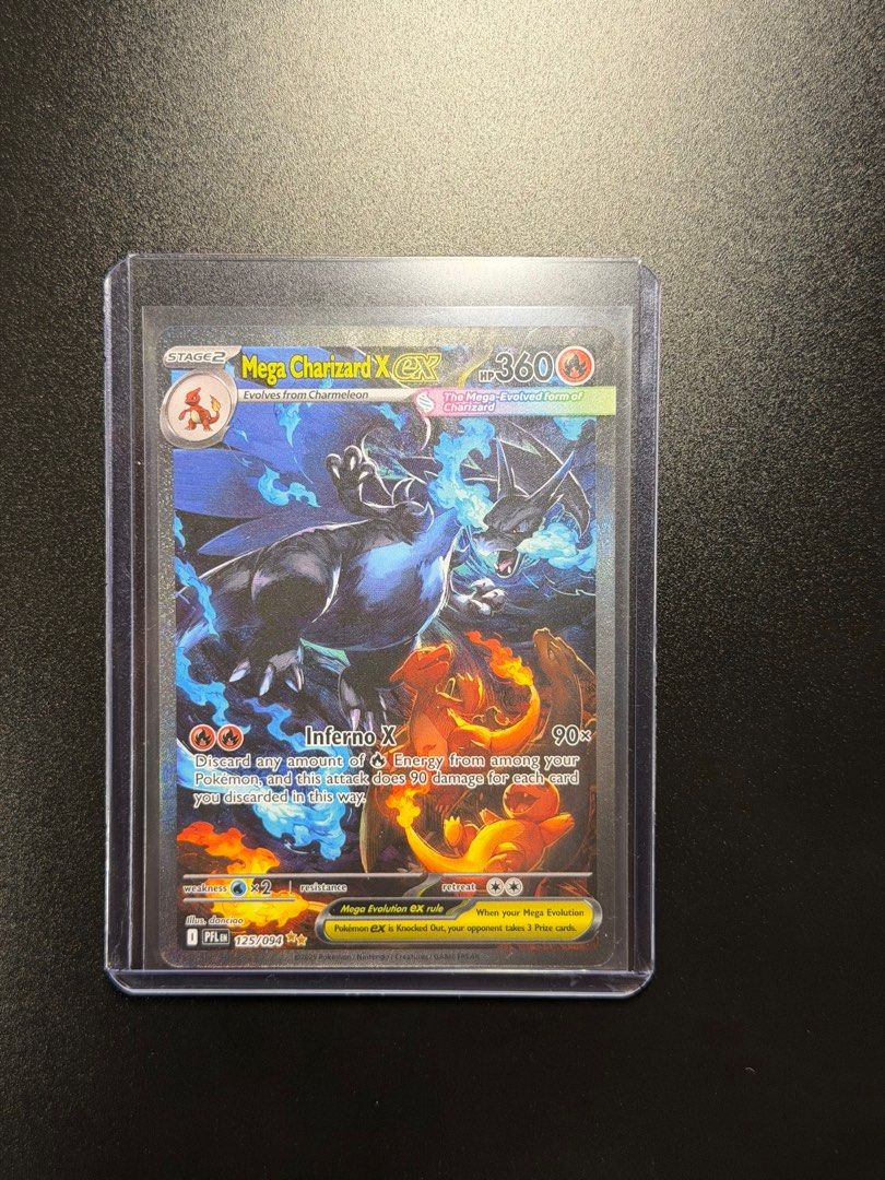 Mega Charizard X EX Pokemon Card Raw English Set, Hobbies & Toys, Toys ...