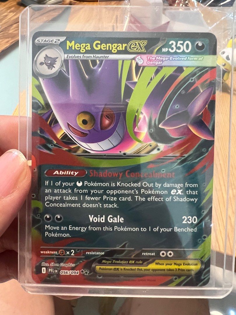 Mega Gengar EX RR - 056/094 - Pokemon Card Phantasmal Flames, Hobbies ...