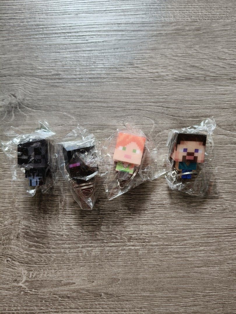 Minecraft light up keychains, Hobbies & Toys, Toys & Games on Carousell