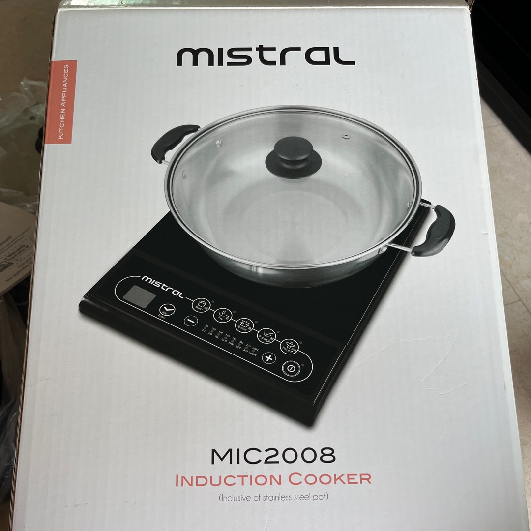 Mistral MIC2008 Induction Cooker (with Stainless Steel Pot), TV & Home ...