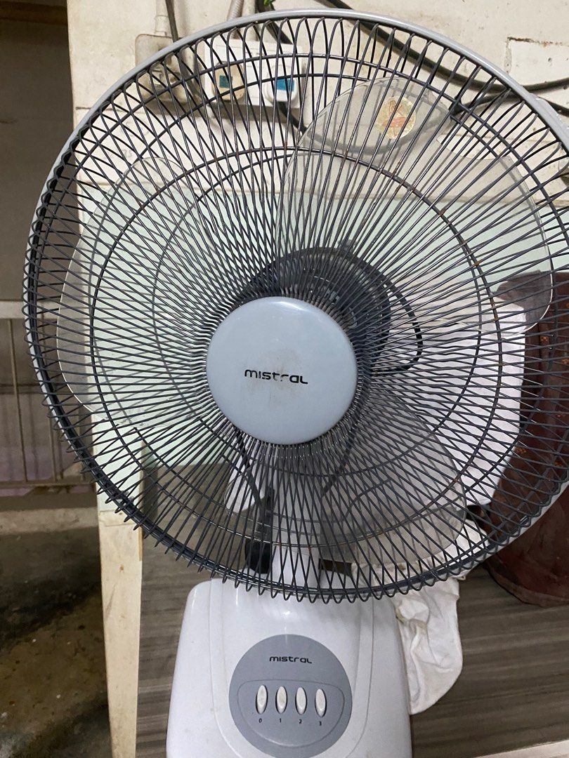 Mistral Wall Fan - 3 Speed Settings, Furniture & Home Living, Lighting ...