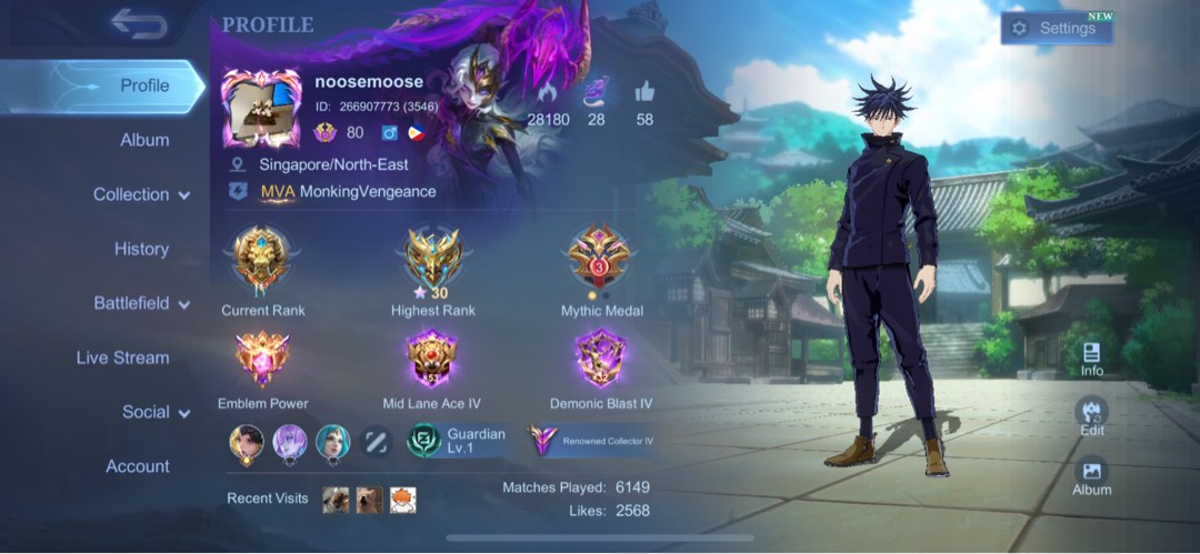 Mobile Legends Account - Renowned Collector, Video Gaming, Gaming ...