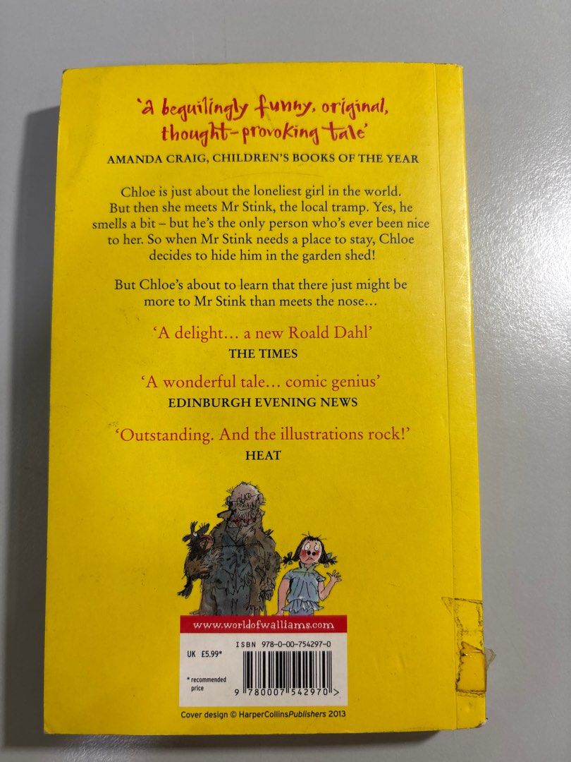 Mr Stink by David Walliams, Hobbies & Toys, Books & Magazines, Children ...