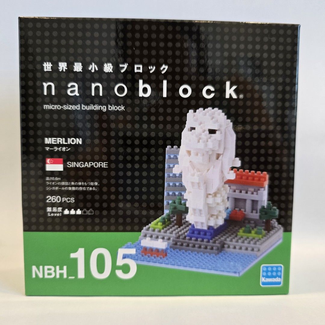 Nanoblock Merlion Singapore NBH-105, Hobbies & Toys, Toys & Games on ...