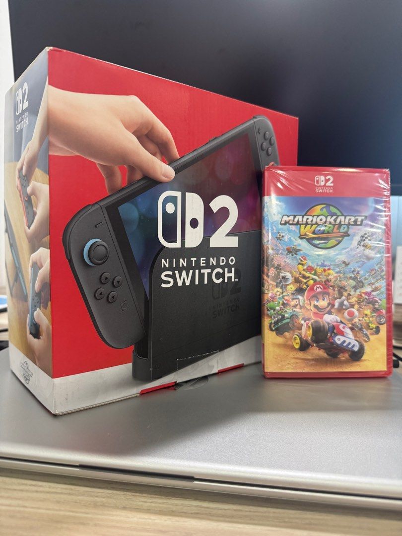 Nintendo Switch 2 + Mario Kart World - Brand New, Video Gaming, Video ...