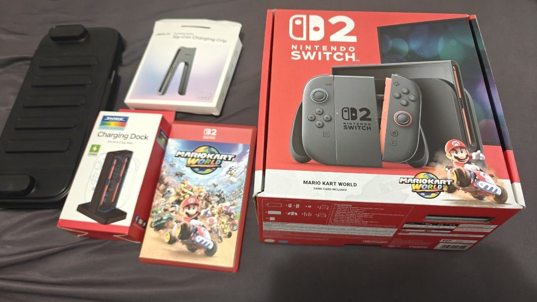 Nintendo Switch 2 Mario kart bundle, Video Gaming, Video Game Consoles ...