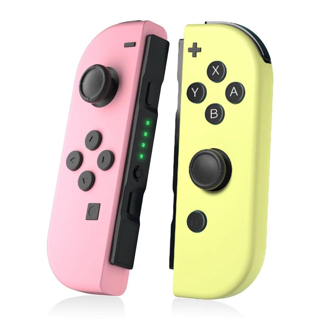 Nintendo Switch Joy-Con Controller - Pink/Yellow, Video Gaming, Gaming ...