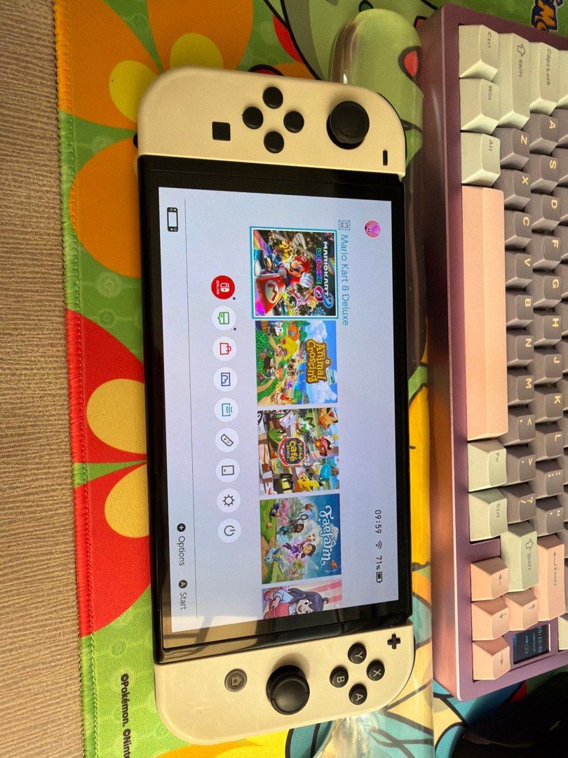 Nintendo Switch OLED White, Video Gaming, Video Game Consoles, Nintendo ...