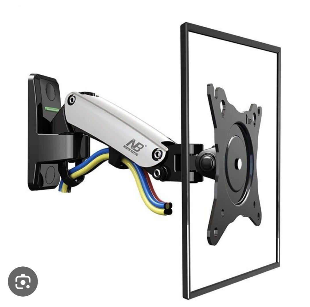 North Bayou NB F120 strut hydraulic monitor arm wall mount, Computers ...