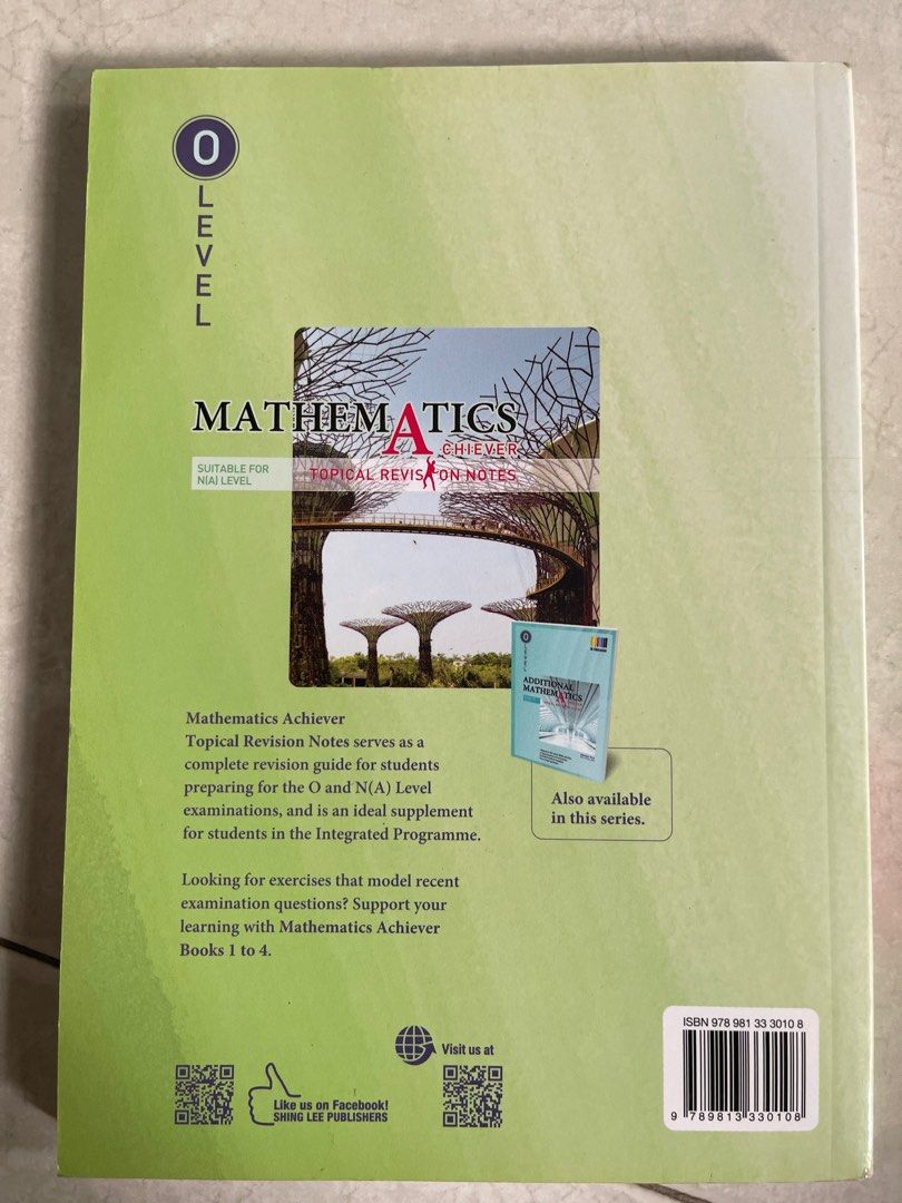 O Level Mathematics Achiever Topical Revision Notes, Hobbies & Toys ...