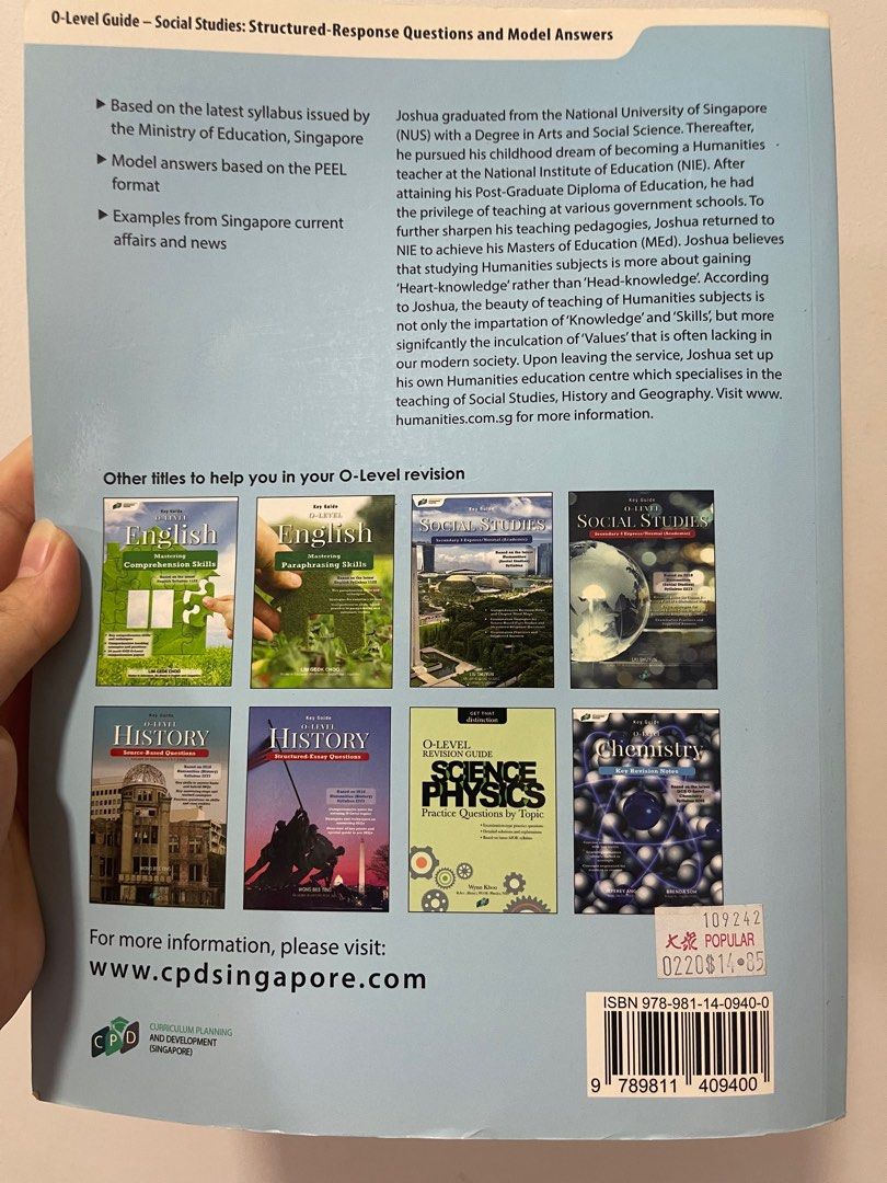 O-Level Guide Social Studies Textbook, Hobbies & Toys, Books ...