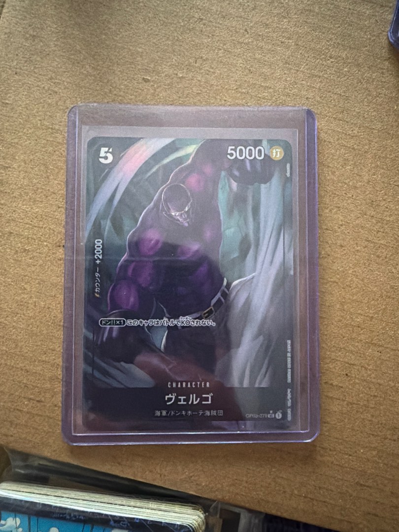 One Piece Card Game - Vergo, Hobbies & Toys, Toys & Games on Carousell