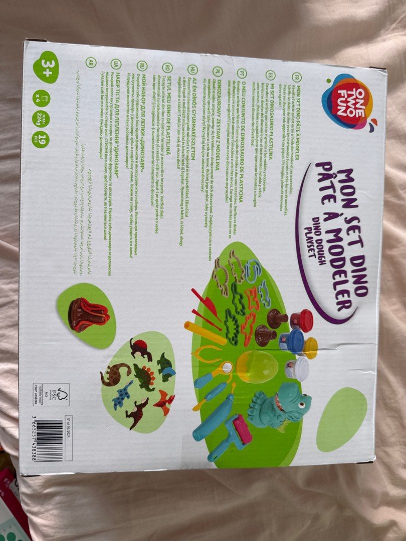 One Two Fun Dino Dough Playset, Hobbies & Toys, Toys & Games on Carousell