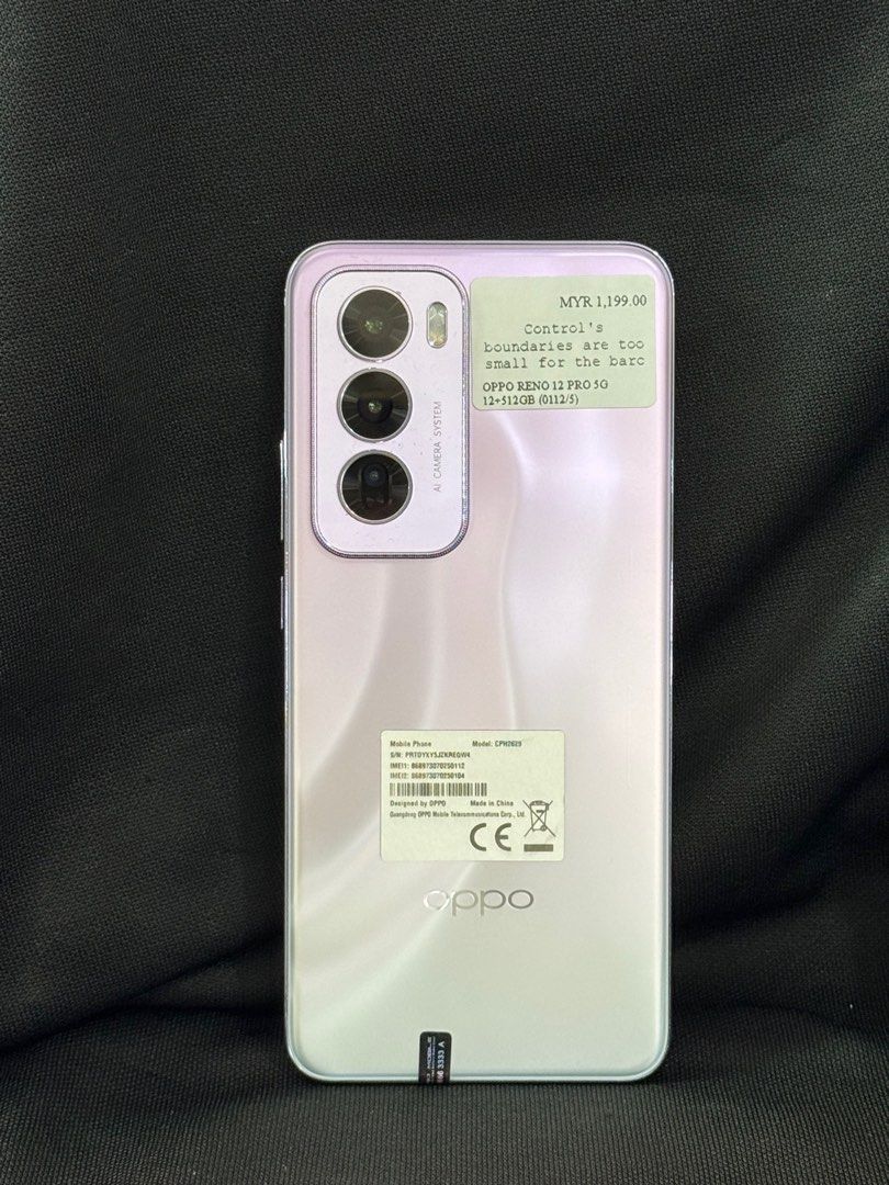 Oppo Reno 12 Pro 5G Nebula Silver 256GB, Mobile Phones & Gadgets ...