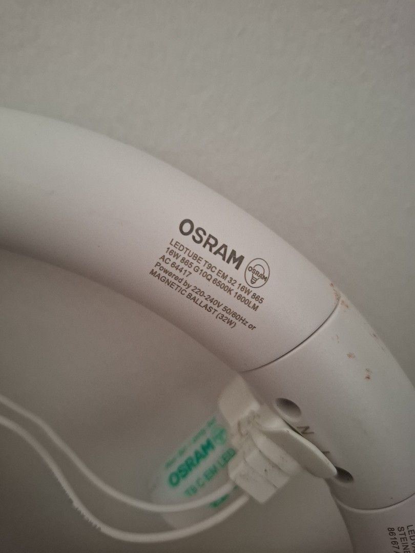 Osram Circular LED Fluorescent Tube Light, Furniture & Home Living ...
