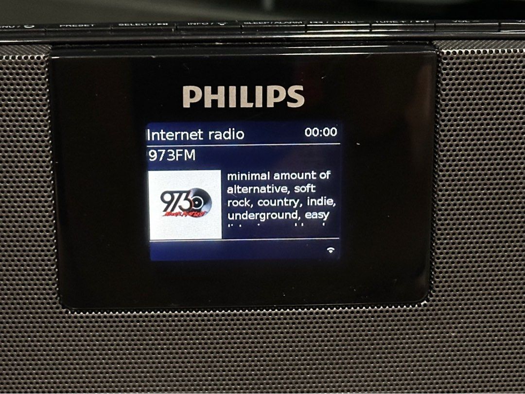 Philips Super Slim Clock Radio |Internet Radio | Spotify Connect ...