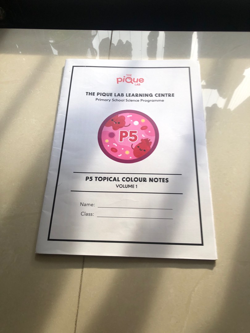 Pique Lab P5 Topical Colour Notes Cells & Body Systems, Hobbies & Toys ...