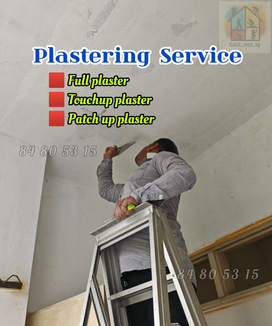 Plastering |Damage wall repair|Ceiling repair|White cement plaster|All ...