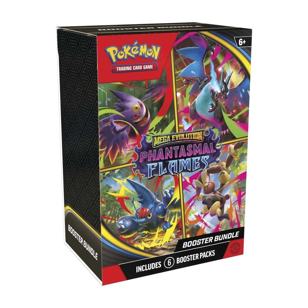 Pokemon TCG: Mega Evolution - Phantasmal Flames Bundle Booster (6 Packs ...