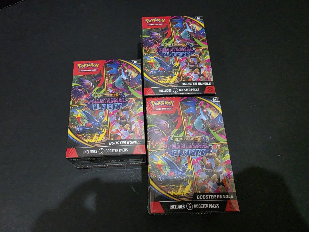 Pokemon TCG: Mega Evolution - Phantasmal Flames Bundle Booster (6 Packs ...