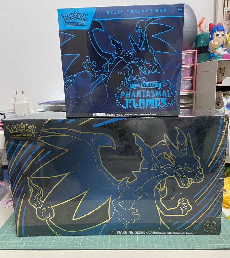 Pokemon TCG Mega Evolution Phantasmal Flames Elite Trainer Box and UPC ...