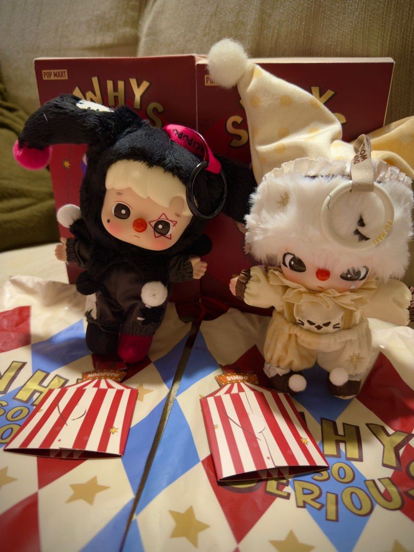 POP MART WHY SO SERIOUS? Clown Plush Figures, Hobbies & Toys, Toys ...