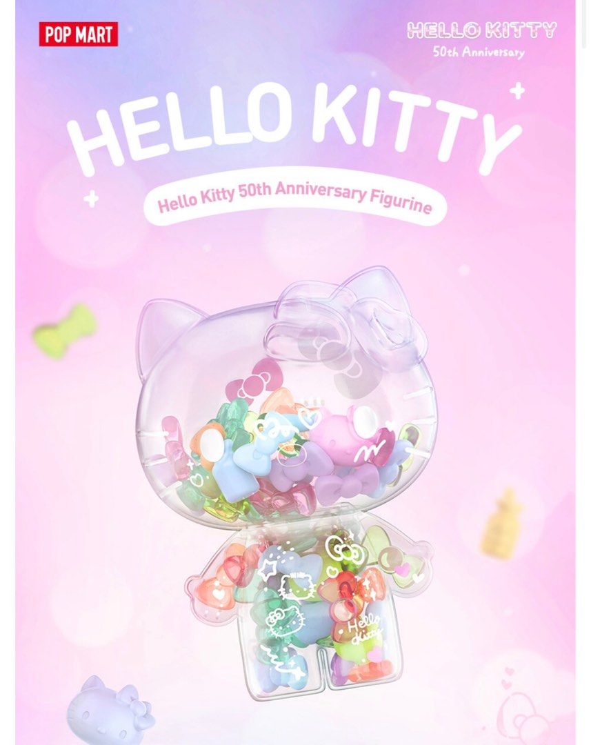 Popmart hello kitty 50th anniversary figurine, Hobbies & Toys ...