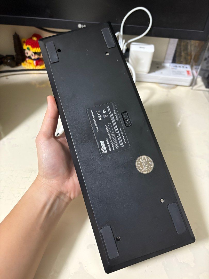 Portable Royal Kludge RK61 RGB mechanical keyboard wired Type-C ...