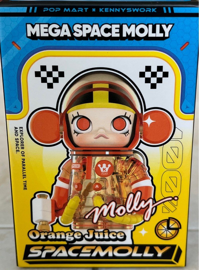 [PRICE DROP!] POP MART MEGA SPACE MOLLY Orange Juice, Hobbies & Toys ...