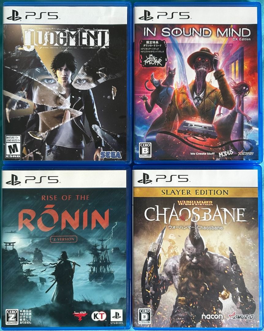 PS5 Games - Judgement, In Sound Mind, Rise of the Ronin (Z-Version ...