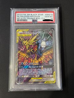 PSA 10 Pokemon SM210 Moltres Zapdos Articuno GX Hidden Fates Card ...