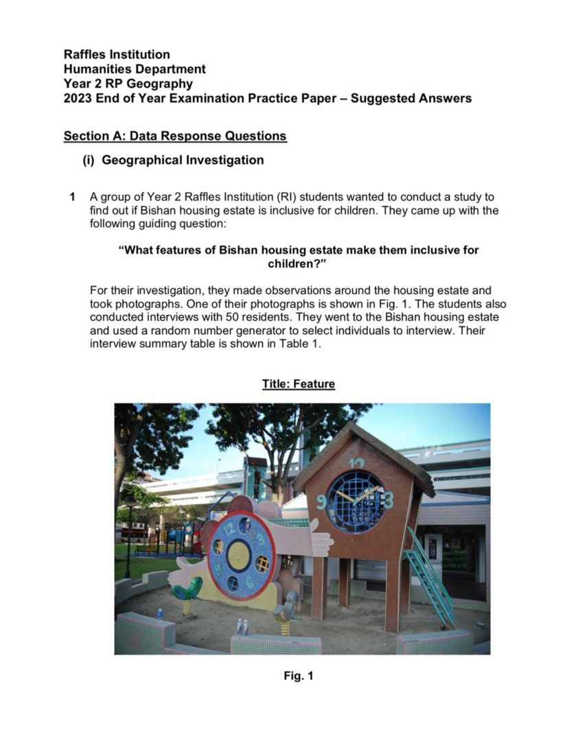 [2024 Y2 Geography] Raffles Institution RI IP Programme 2024 Year 2 ...