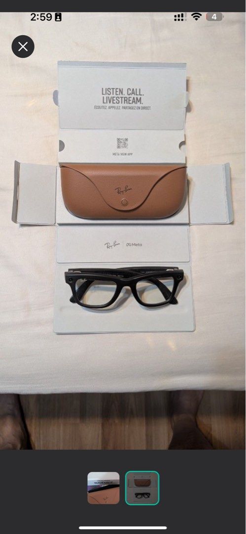 Ray-Ban Meta Wayfarer Smart Glasses - Black, Men's Fashion, Watches ...