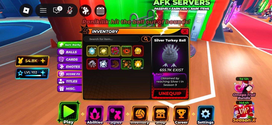 Roblox x Volleyball Legends (VBL) - Supernova Sfx ft Tsh Jinko Hakka ...